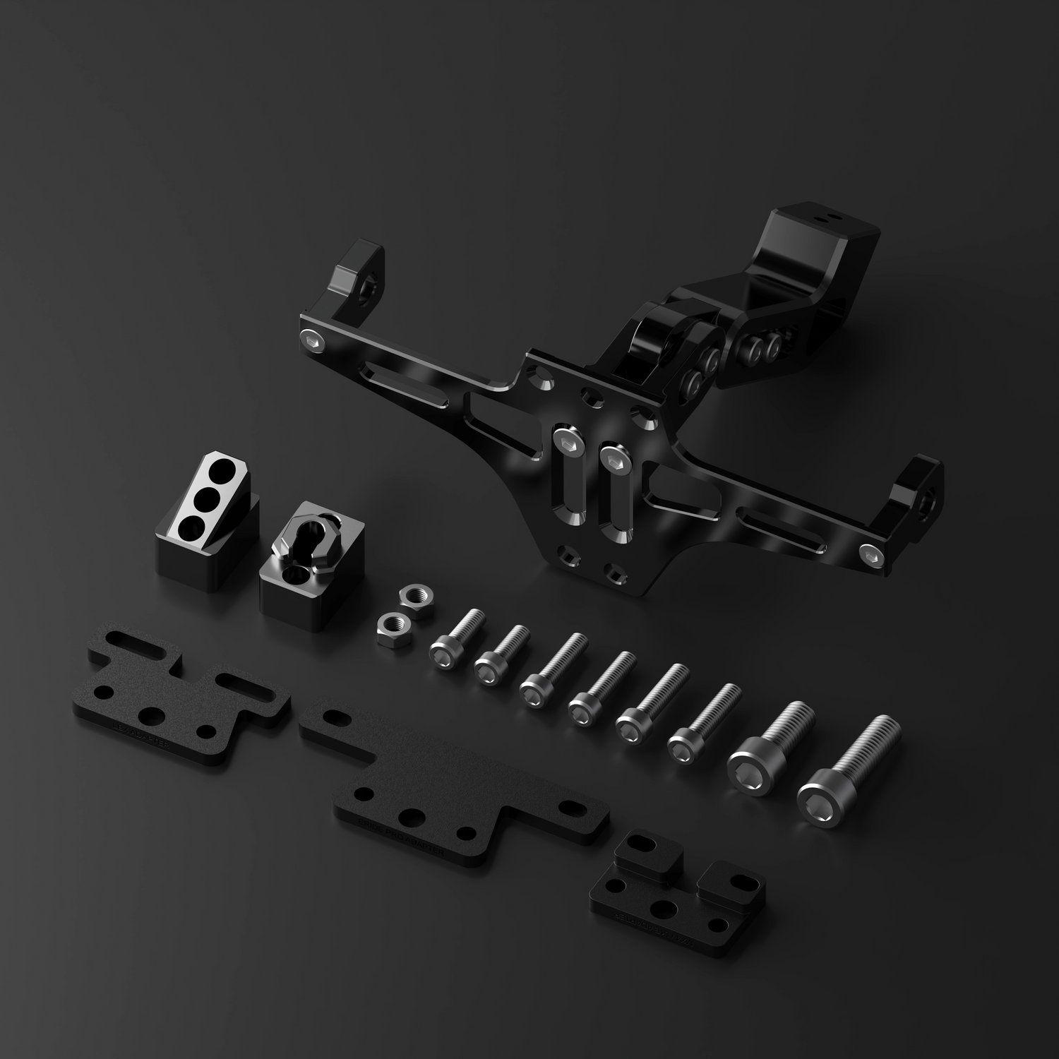 Rear Rack License Plate Holder V2 / Tail Light Extension Cable