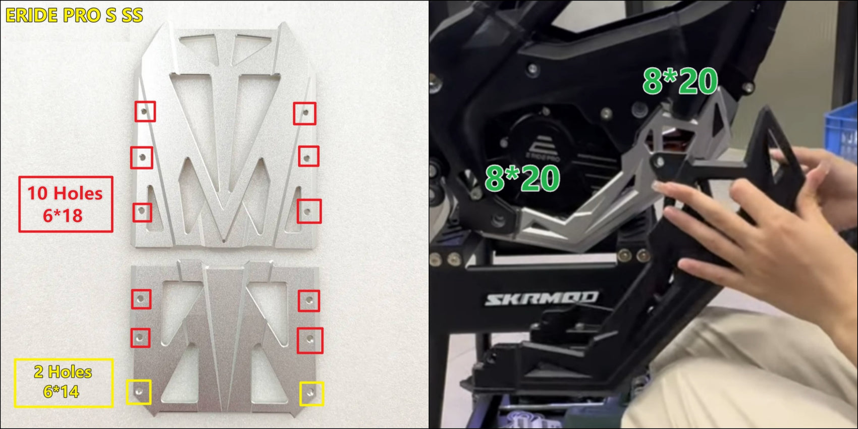 E Ride Pro CNC Bash Guard Skid Plate