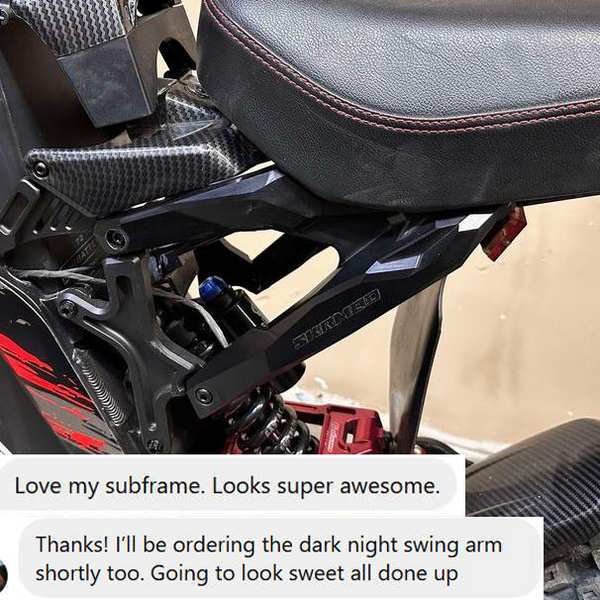 Skrmod Surron Subframe with Titanium Bars